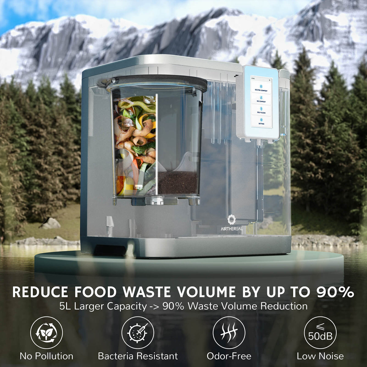 Revive 5L WiFi Electric Kitchen Composter: WiFi-Powered Waste to ...